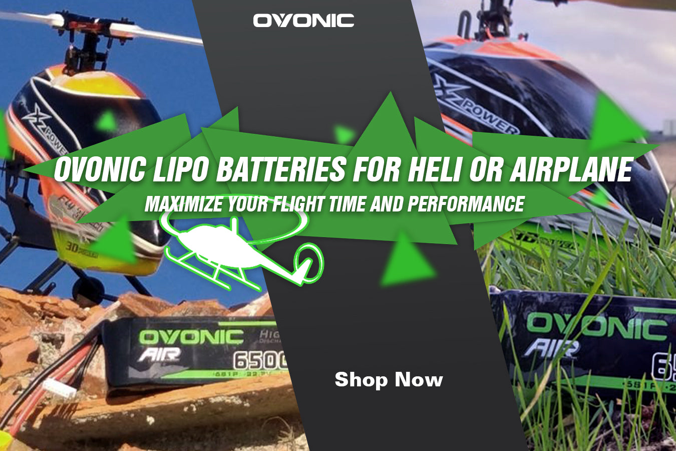Ovonic Official Store - RC Hobby FPV Heli Lipo Battery & Chargers – Ampow