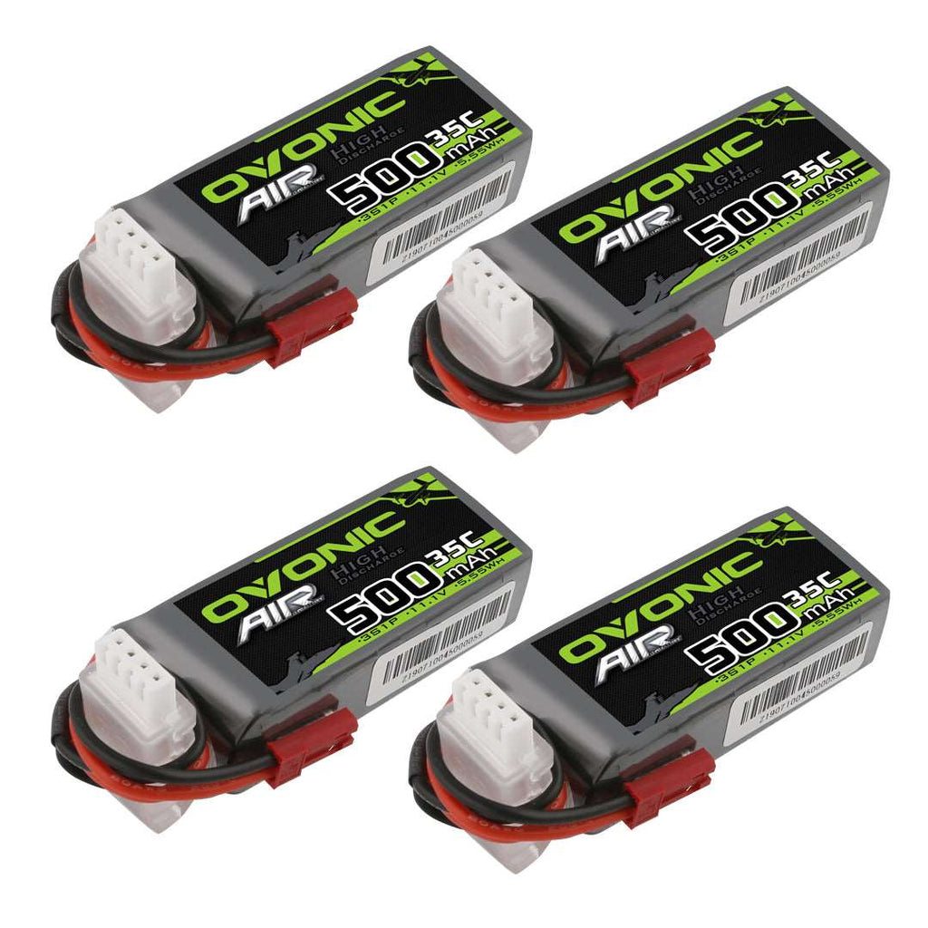 Ovonic 500mah 3S 11.1V 35C Lipo Battery Pack with JST Plug for Airplan ...