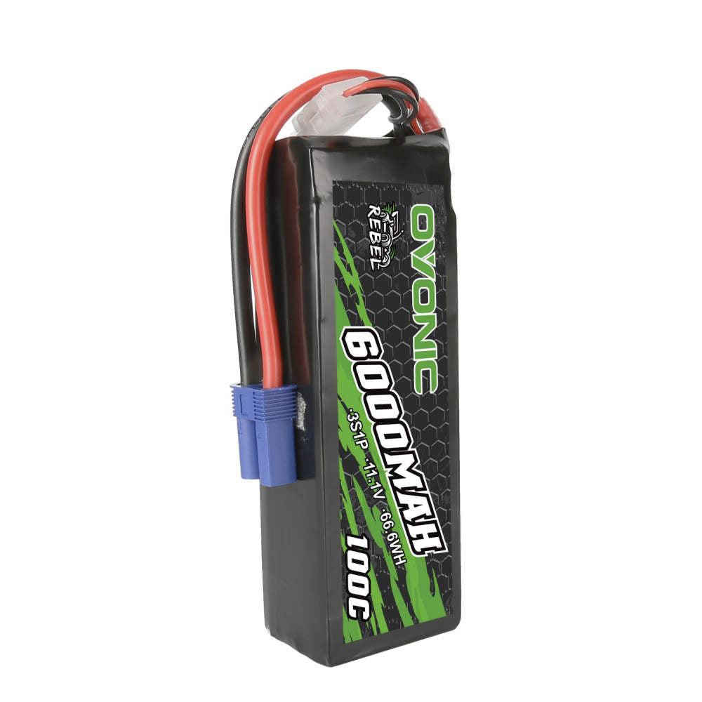 Ovonic Rebel 100C 3S 6000mAh 11.1V LiPo Battery EC5 for ARRMA Vendetta – Ampow