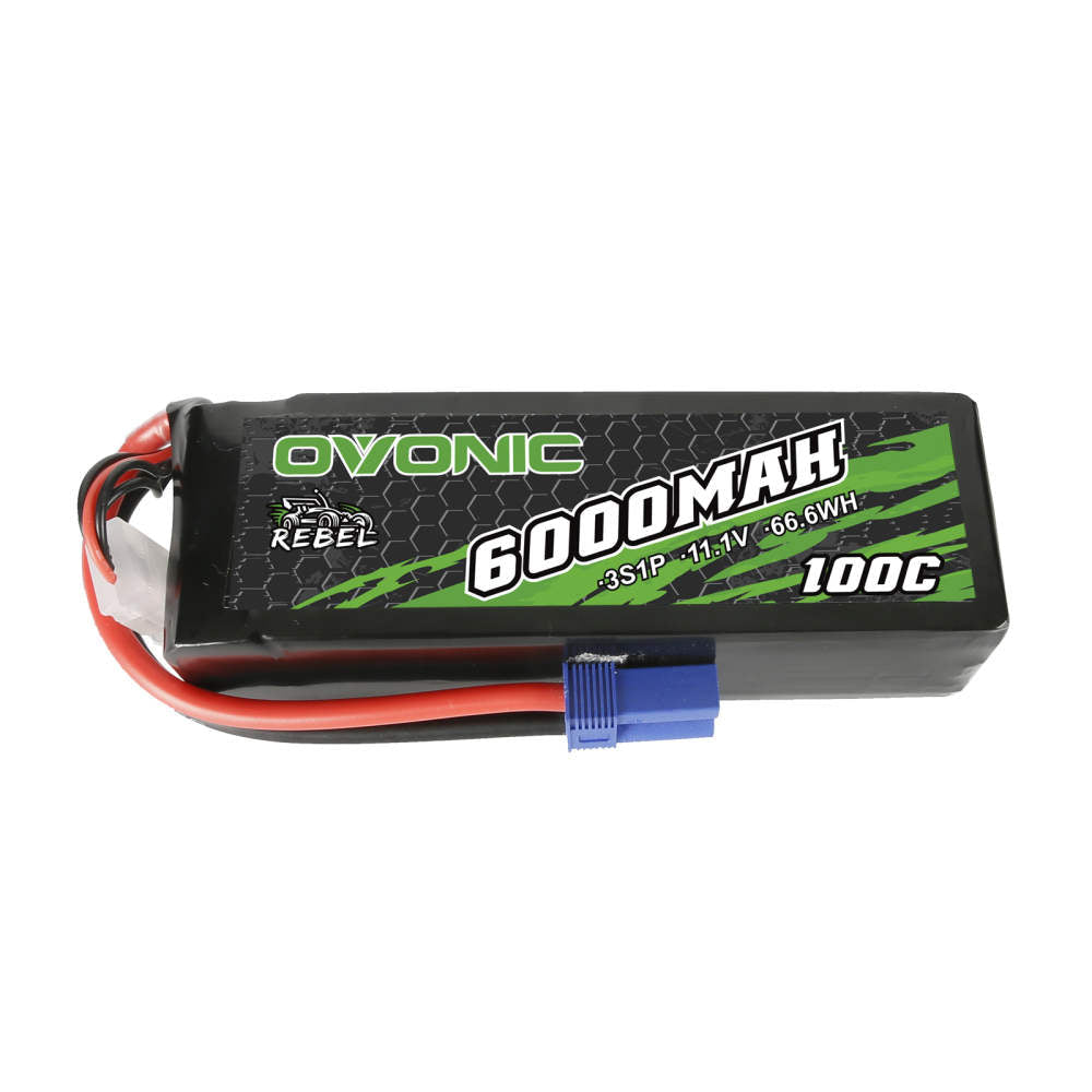 Ovonic Rebel 100C 3S 6000mAh 11.1V LiPo Battery EC5 for ARRMA Vendetta – Ampow